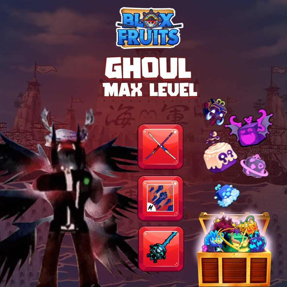 Blox Fruit 2500 Level Ghoul V4 (Awakening) Skull Guitar GHM Fightstyle ...