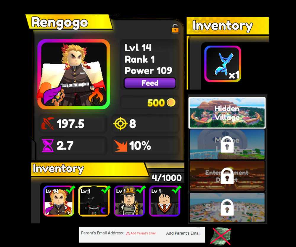 Starter Account Mythic Rengogo | Anime CrossOver