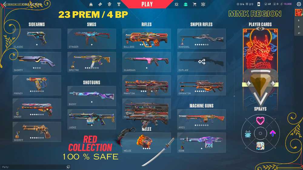 [AP/ASIA/OCE] Tenz Red Collection 23 Premium Skin for Cheap Good for ...