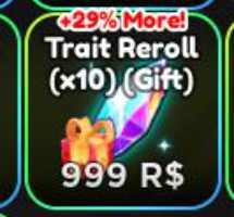 Trait Reroll (Via Gift) X100 | Anime Adventure (AA)