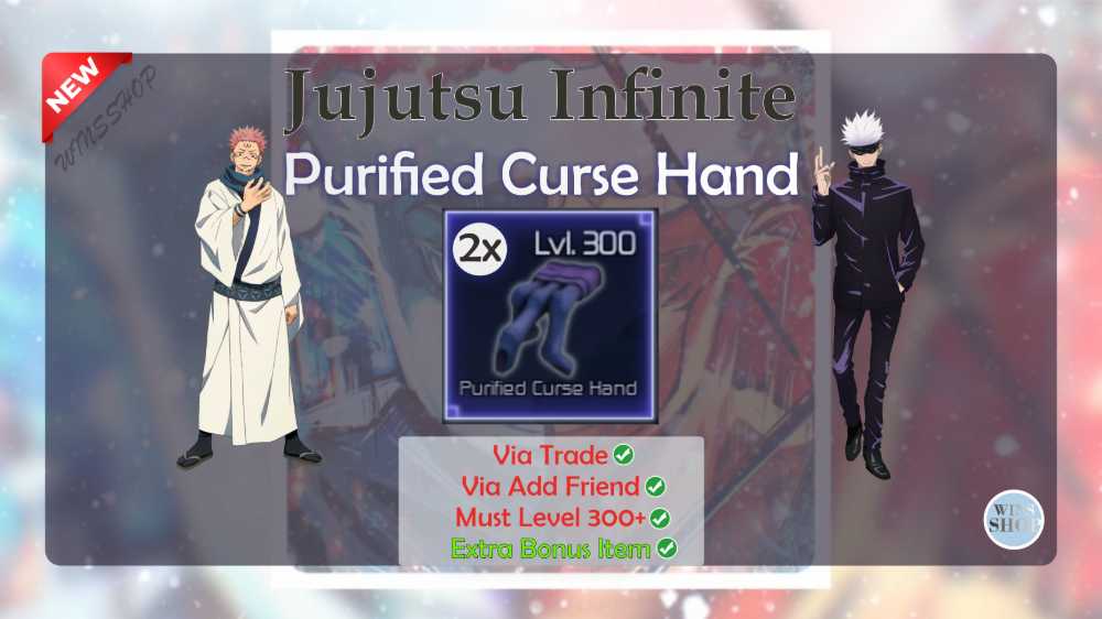 Purified Curse Hand x2 - Jujutsu Infinite