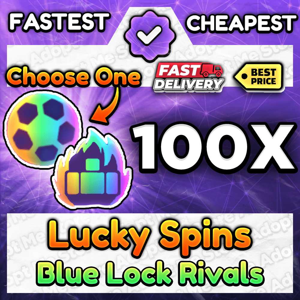 100X Lucky Spins for Blue Lock Rivals - Blue Lock Rivals | ⭐️ 100% SAFE ...