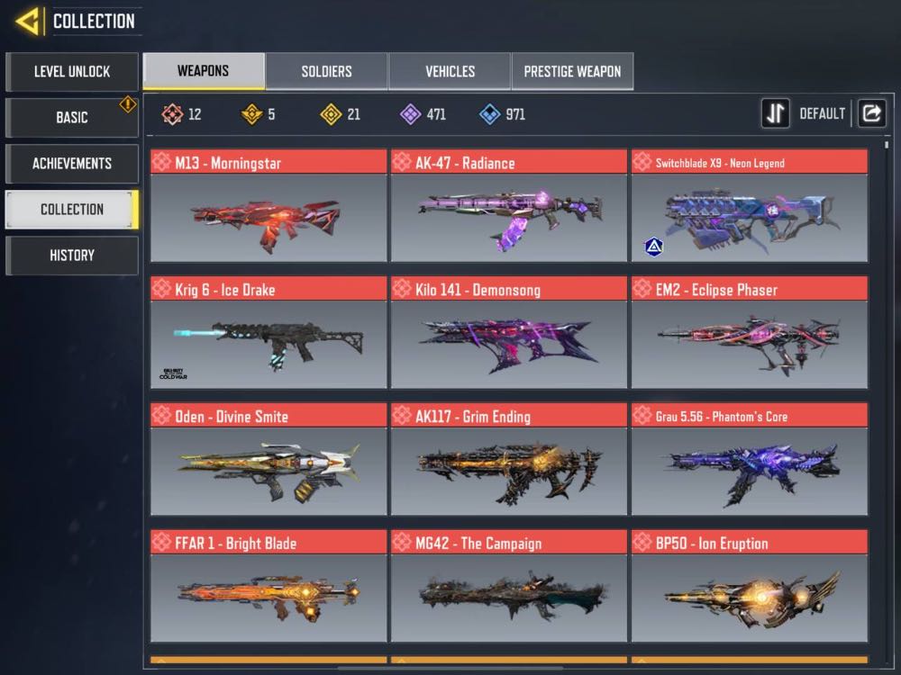 EXCELLENT OFFER: 14 MYTHICS (AK117, Grau, MG42, FFAR, BP50,) | Siren ...
