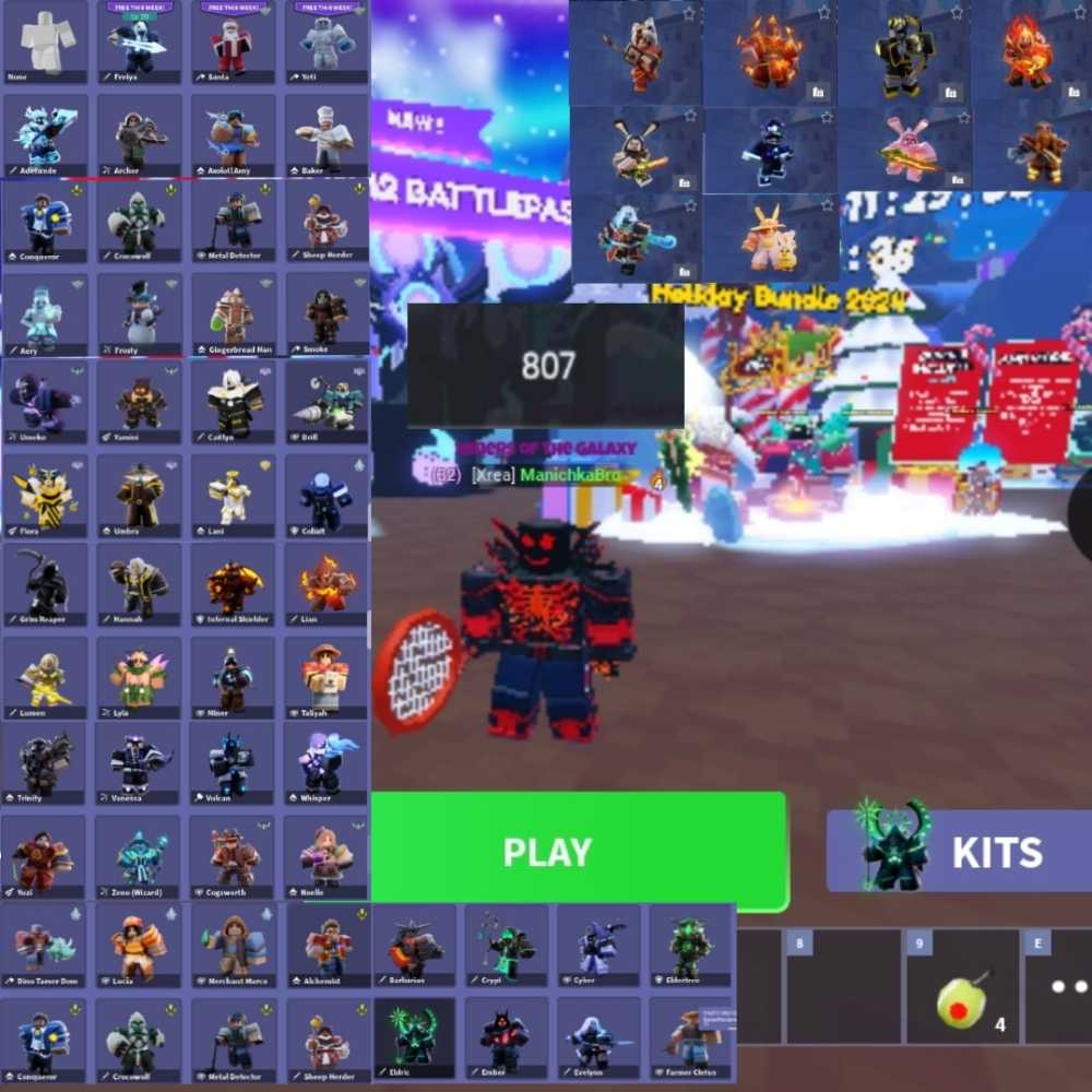 Bedwars (KORBLOX) - 55 Kits + AERY, CAITLYN, YAMINI, FLORA, UMBRA, LANI ...