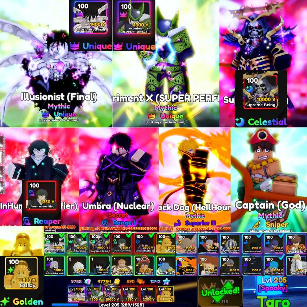 Anime Adventures | illusionist Unique0.1 EVO | Experiment Unique0.1 EVO ...