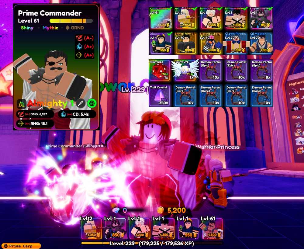 [Anime Defender] Lv.229 *Almighty* Prime Carp (A-/A+/A+) | Warrior ...