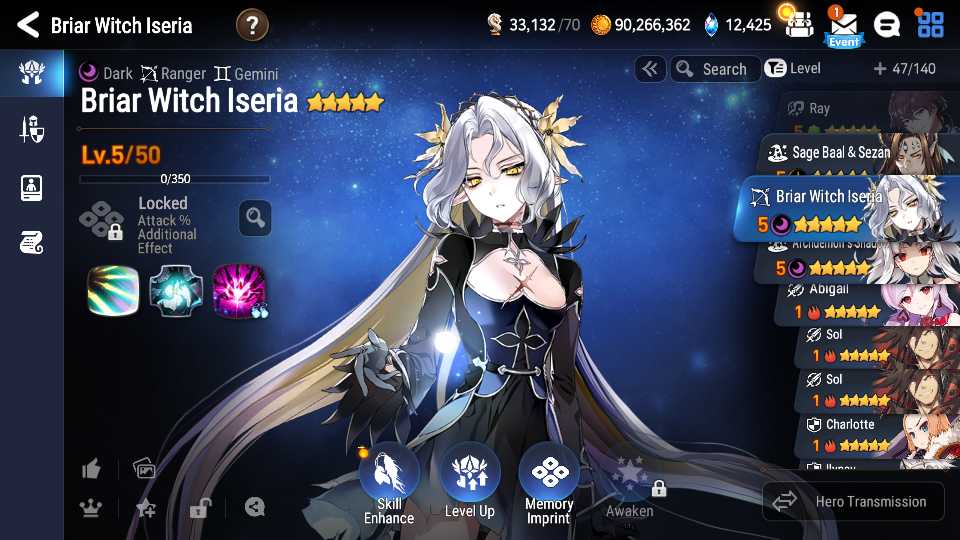 Global Fresh Starter 47 SSR 280+ Summons Briar Witch Iseria Archdemon Shadow Sage Baal Sezan ...