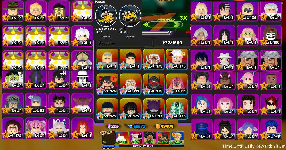 A28 | ASTD Account | All Star Tower Defense | 258 LVL | 12-7 Star Units | 3X Speed | VIP ...