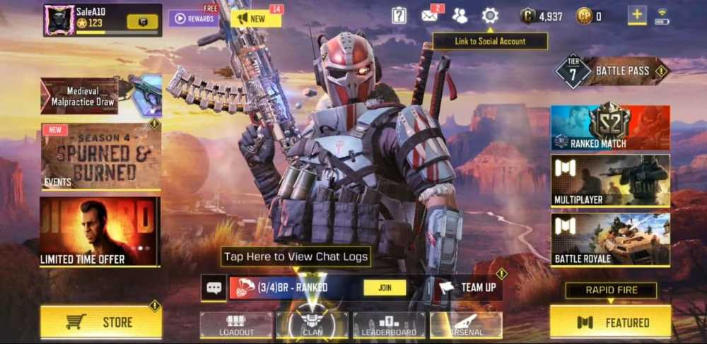 Mythic AS VAL Double edge| Cheap legendary account | 220CP BP | VIDEO ...