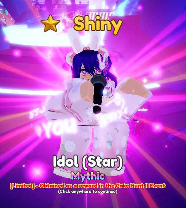 Shiny OSHY IDOL EVO - Anime Adventures - ROBLOX - AA