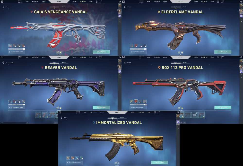 Valorant Account - PLATINUM 1 - 46 Skins Total - 10 Premium Skins ...