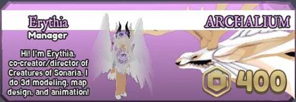 Creatures of Sonaria - Archalium【400R】