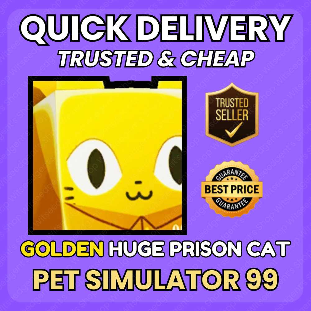 Golden Huge Prison Cat | PS99