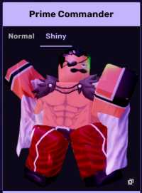 SHINY PRIME COMMANDER EVO - [ANIME DEFENDER - ROBLOX]