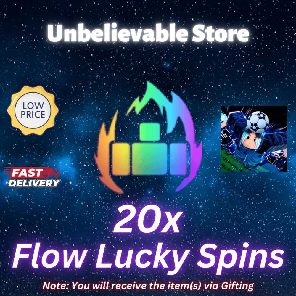 20 Flow Lucky Spins - Blue Lock Rivals