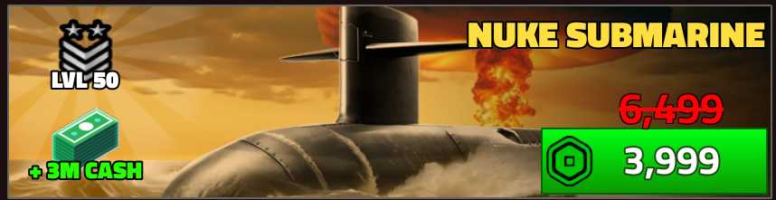 Military Tycoon - Nuke Submarine Bundle (Via Gift)