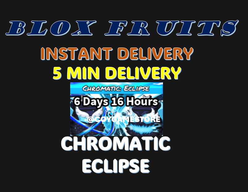 (INSTANT DELIVERY) Blox Fruits - Chromatic Eclipse